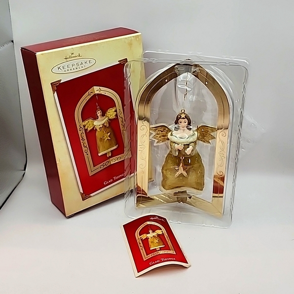 Hallmark | Holiday | Hallmark Keepsake Ornaments Angel Glad Tidings Nib ...